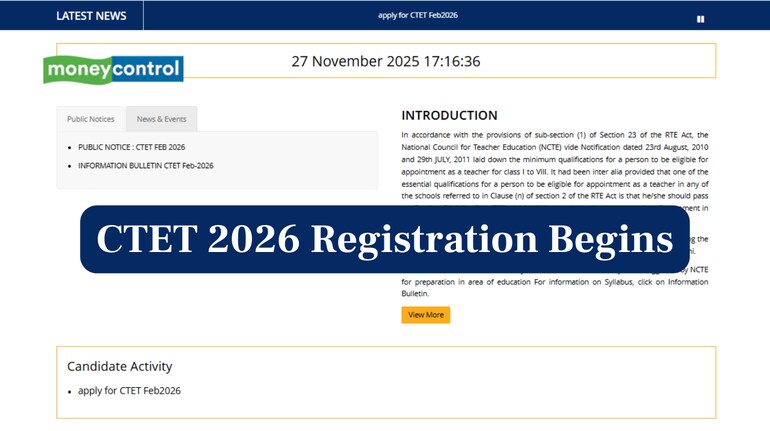 CTET 2026 Registration Begins: Apply at ctet.nic.in by December 18 ...