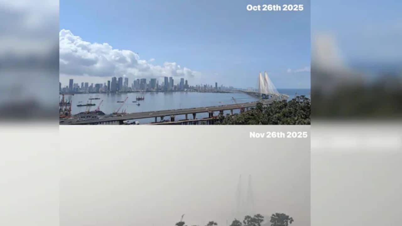 Mumbai Pollution: Air pollution worsens in Mumbai, before-after ...