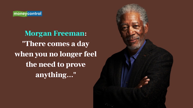 Morgan Freeman quote of the day: "There comes a day when you no longer ...