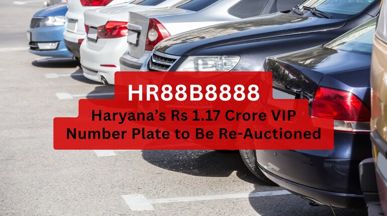 HR88B8888: Haryana’s Rs 1.17 crore VIP number plate to be re-auctioned ...