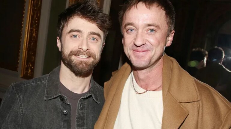 Harry Potter actors Daniel Radcliffe, Tom Felton reunite for the first ...
