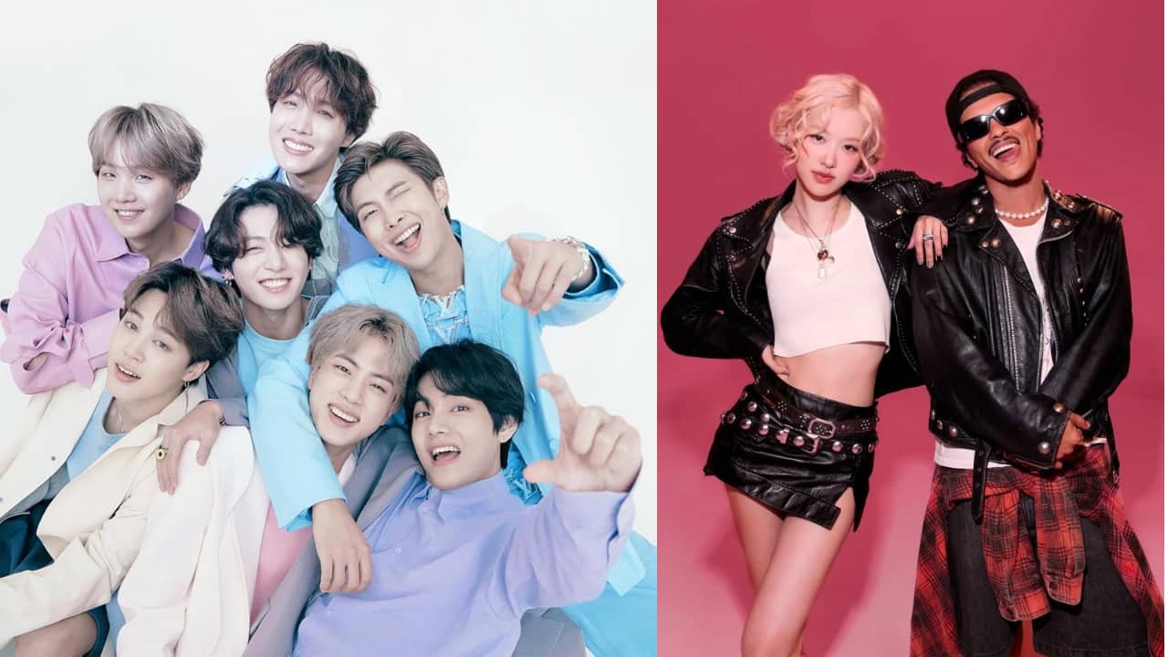 BTS tops global K-pop artist list, Rosé and Bruno Mars rule Spotify ...