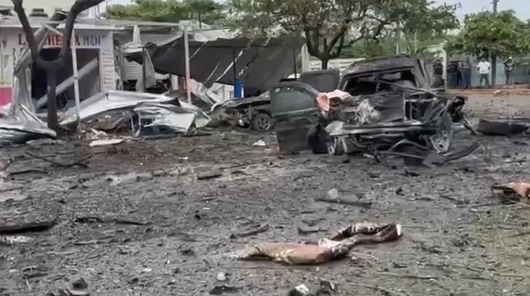 Deadly car bomb hits police station in Michoacan amid rising cartel ...