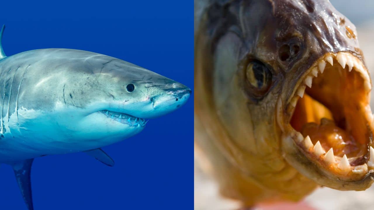 Shark vs Piranha: Who has the deadliest bite and ultimate power?