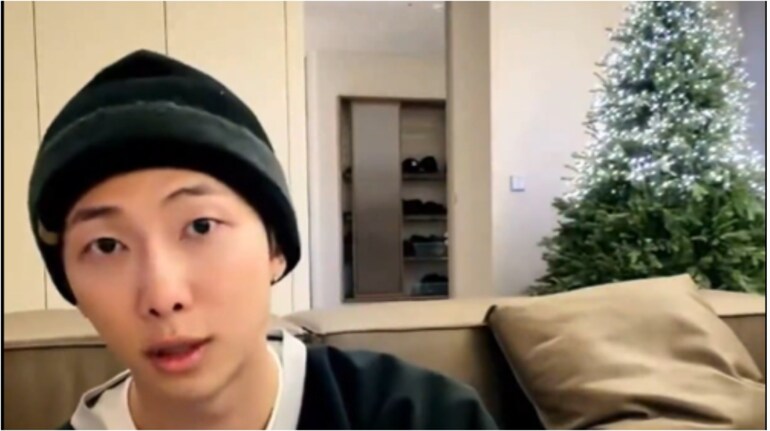 BTS' RM’s Christmas tree mishap goes viral after WeVerse Live; fans say ...