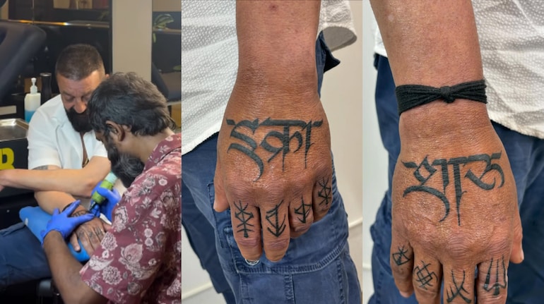 Sanjay Dutt gets new tattoos dedicated to twins Shahraan and Iqra on ...