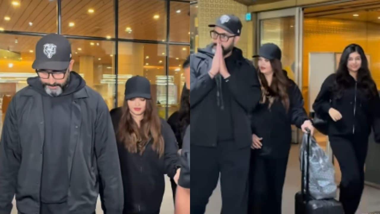 Aishwarya Rai, Abhishek Bachchan return to Mumbai with daughter ...