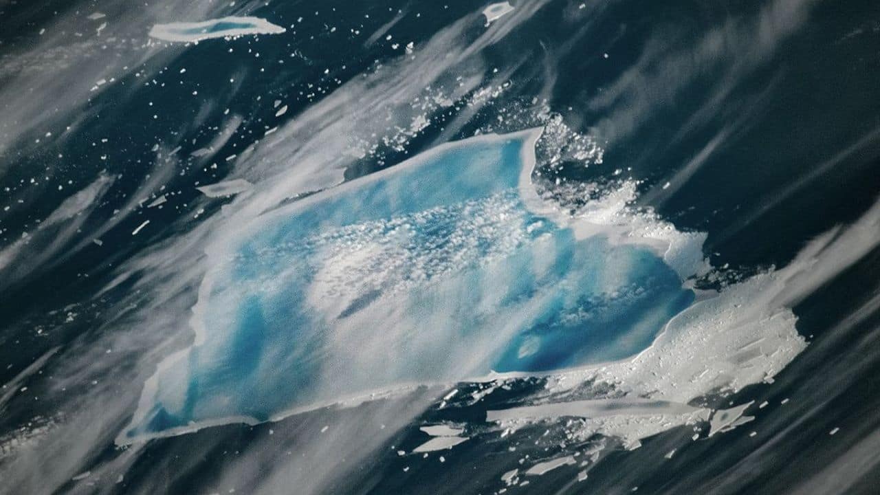 Antarctic iceberg turns "blue" and it could break apart soon, according ...
