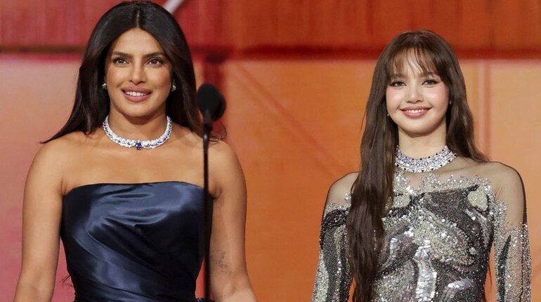 Priyanka Chopra, BLACKPINK’s Lisa present an award at Golden Globes 2026