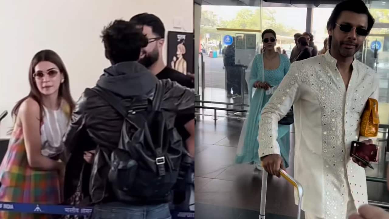 Kriti Sanon spotted leaving Udaipur with rumoured boyfriend Kabir Bahia ...