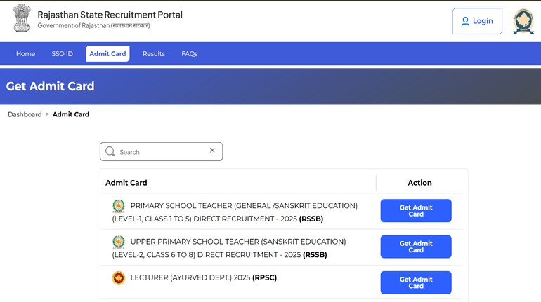 REET Mains Admit Card 2025 OUT @ rssb.ra.gov.in, direct link here