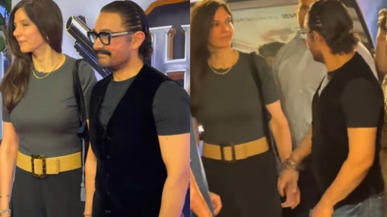 Paps call Aamir Khan as Sunil Grover as he walks at Happy Patel ...