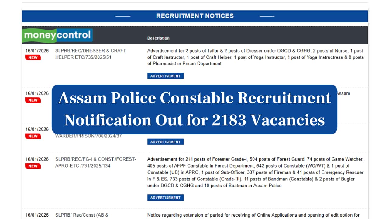 SLPRB Assam Police Constable Recruitment Notification Out for 2183 ...