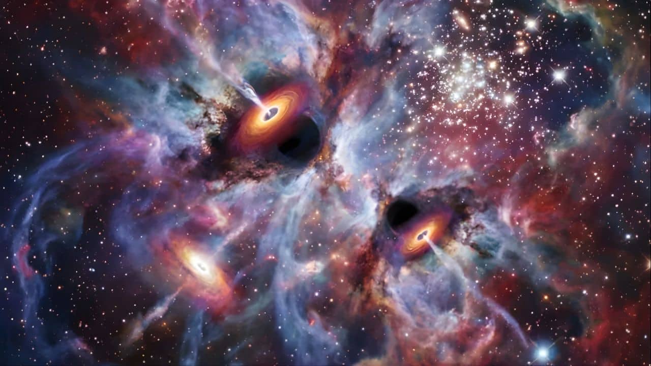 NASA’s James Webb Space Telescope reveals black hole feeding frenzy in ...