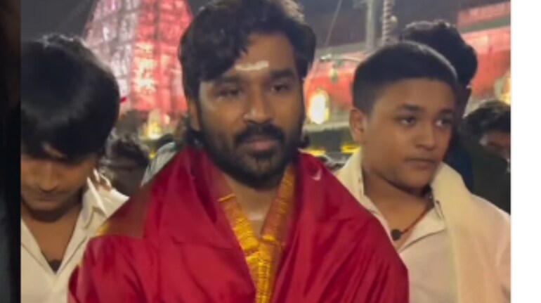 Dhanush visits Tirumala Tirupati temple with sons Linga and Yatra