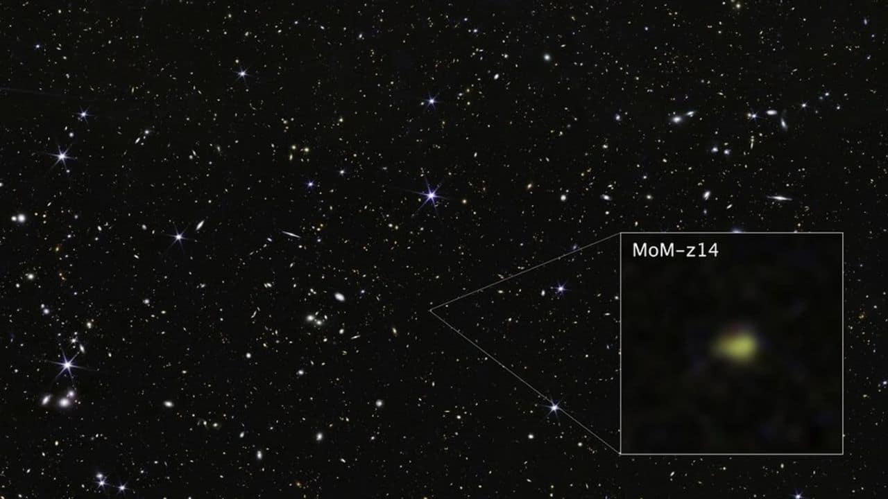 James Webb peers deeper than ever, discovering a galaxy born just 280 ...
