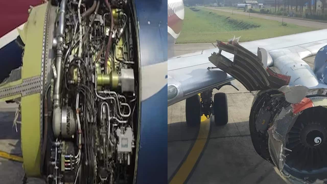 Mid-air explosion damages aircraft engine, forcing emergency landing ...