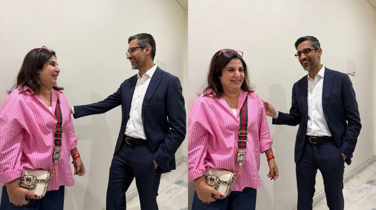 Farah Khan meets Google CEO Sundar Pichai, calls it a fun ‘Google ...