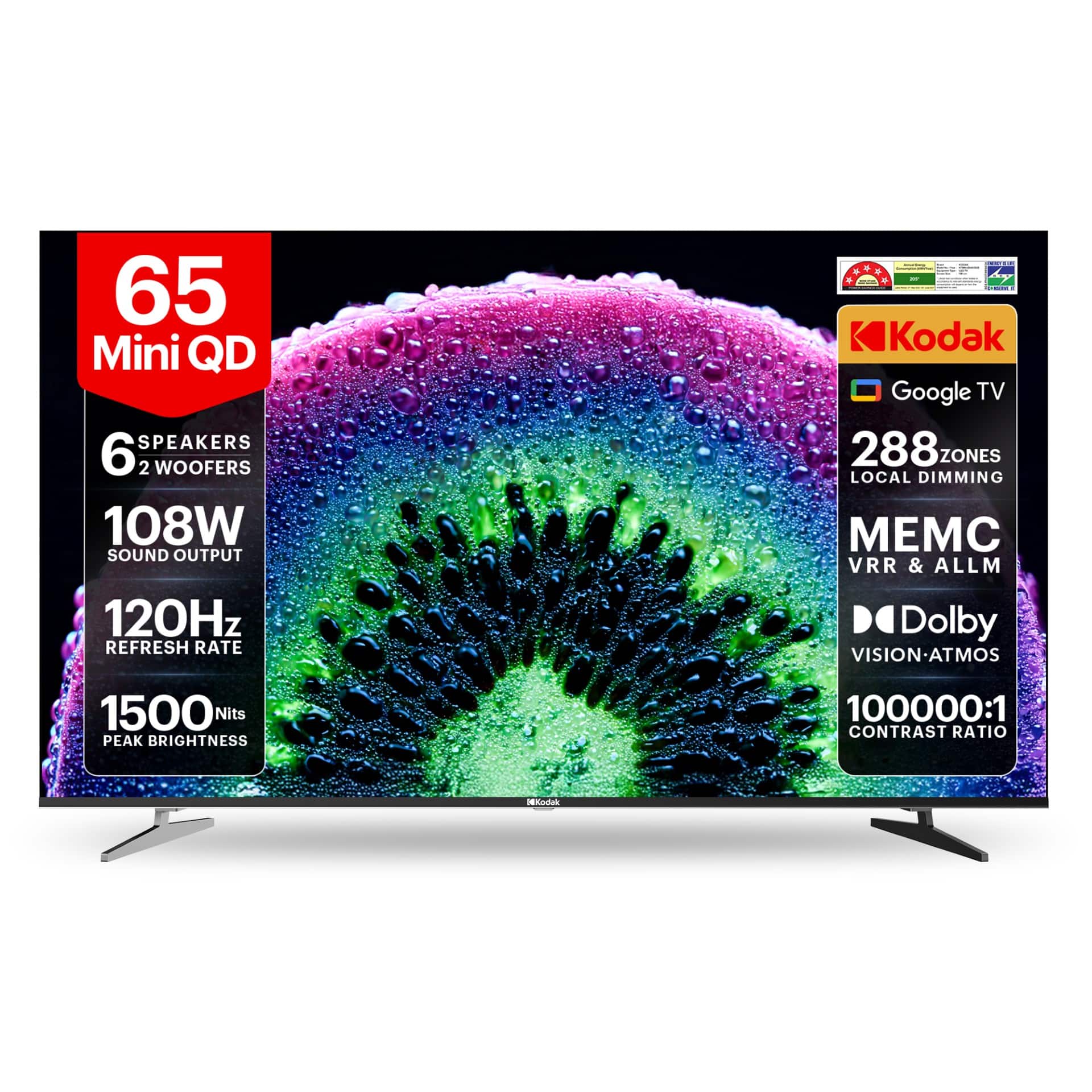 Kodak launches 65-inch Mini QD TV in India with Dolby Atmos sound and ...