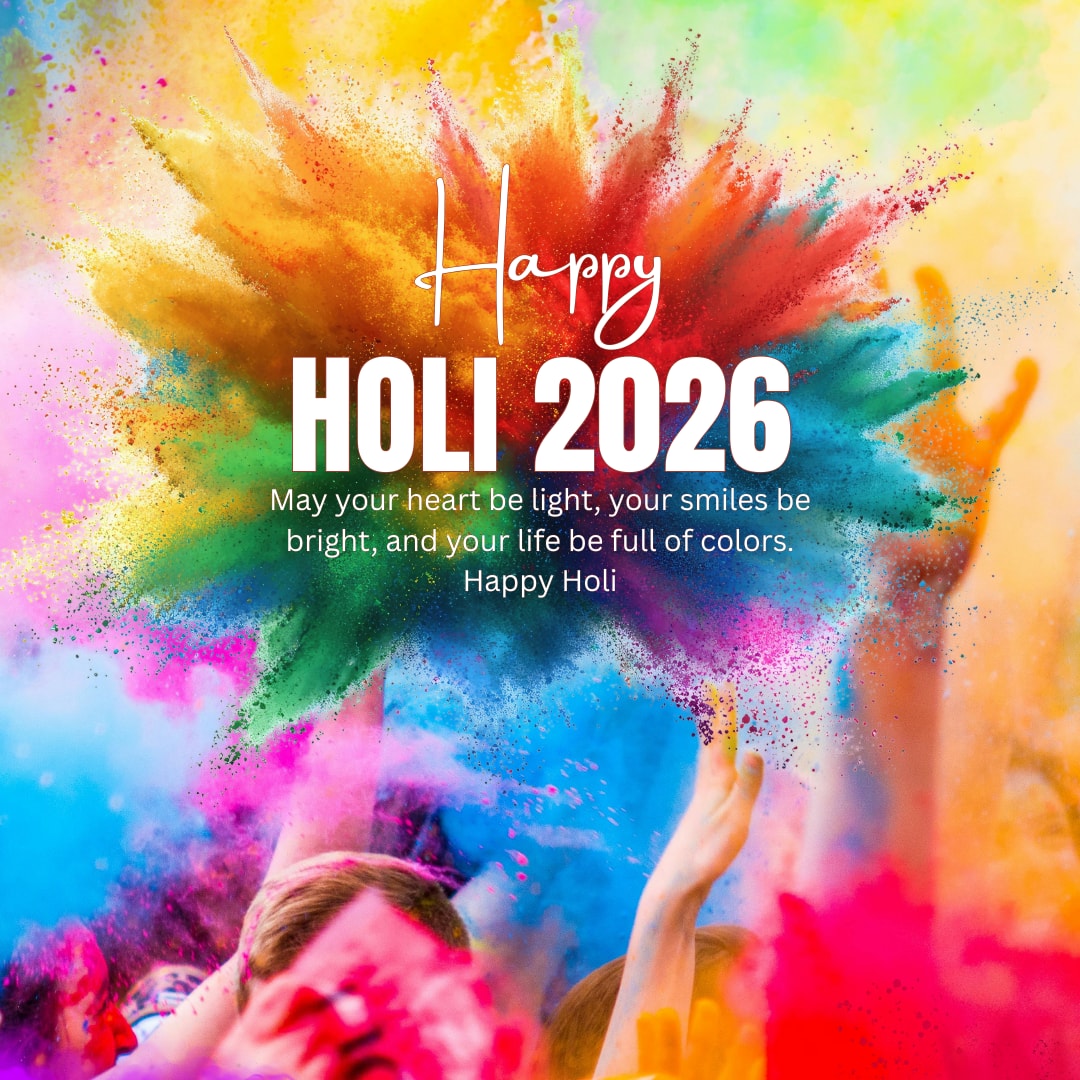 Holi 2026 wishes: 50+ Happy Holi Wishes, Images, Posters, Quotes and ...