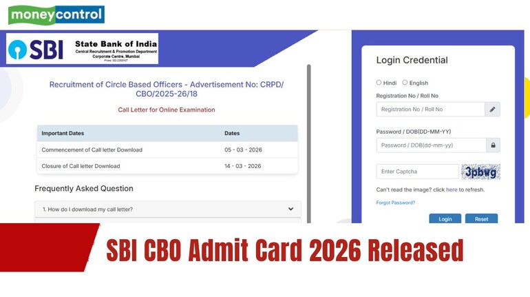 SBI CBO admit card 2026 out: Download hall ticket for March 14 exam ...