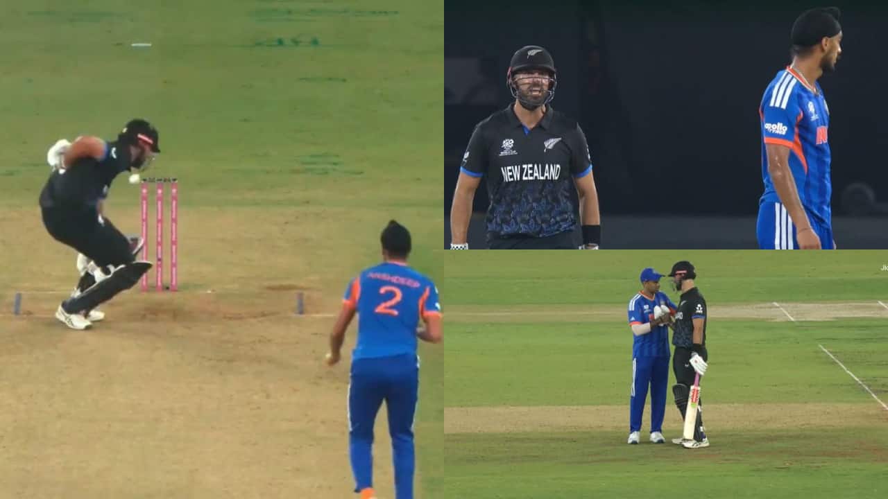 WATCH: Arshdeep Singh rattles Daryl Mitchell with wild throw in ...