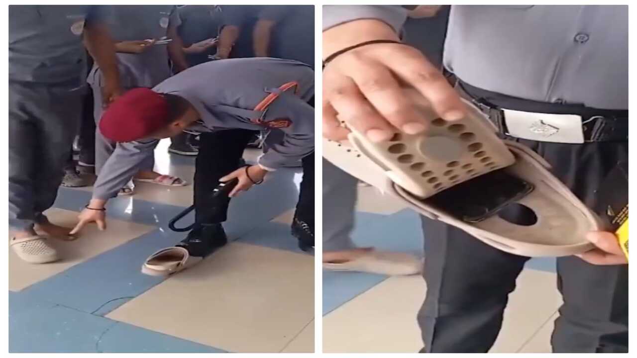 Student hides phone in slipper to cheat in AIIMS Rishikesh exam, viral ...