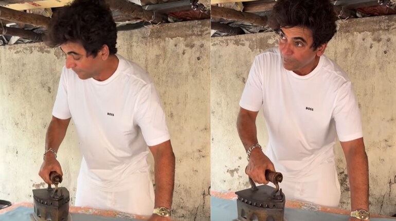 Comedian Sunil Grover turns ‘presswala’ in viral video, irons trousers ...