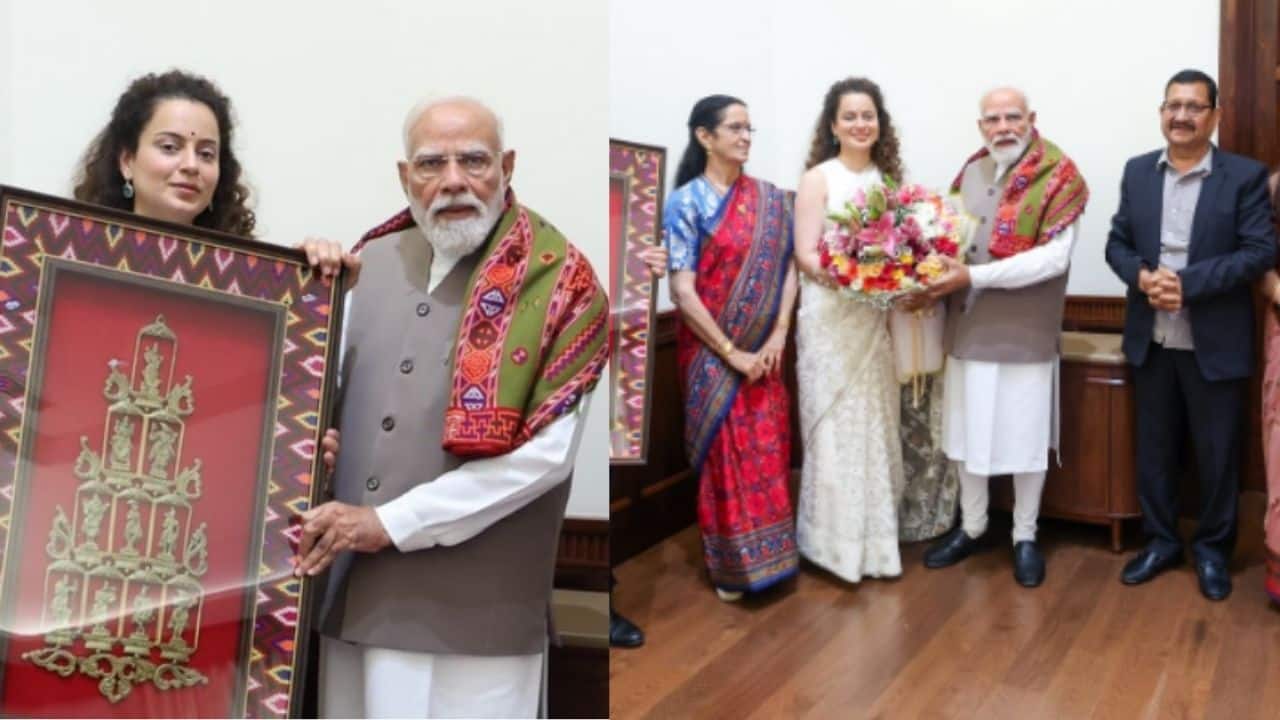 Kangana Ranaut meets PM Narendra Modi with family on 40th birthday ...