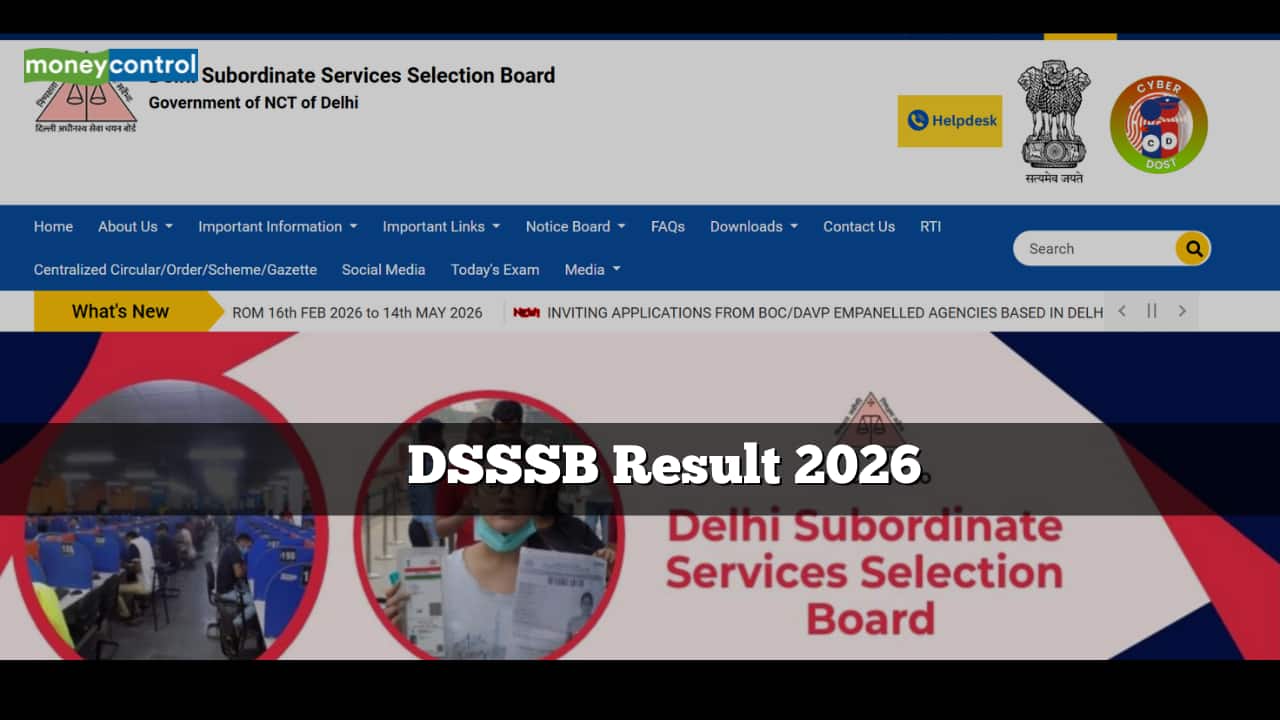 DSSSB Result 2026 declared at dsssb.delhi.gov.in, direct link to post ...