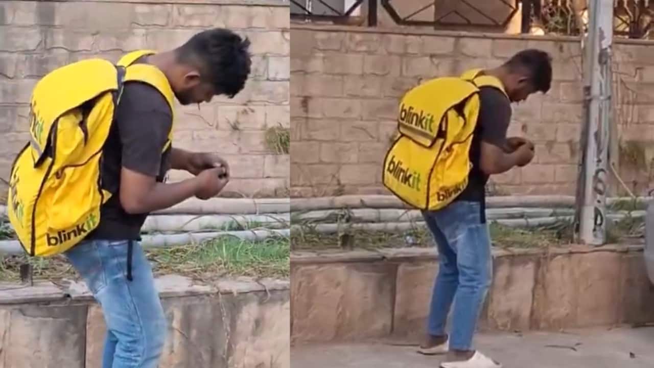 'Zombie drug has reached India': Blinkit delivery guy stands frozen for ...