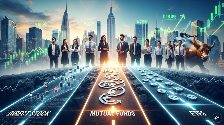 Direct stock, mutual funds and ETFs: Ways Indian investors can choose ...