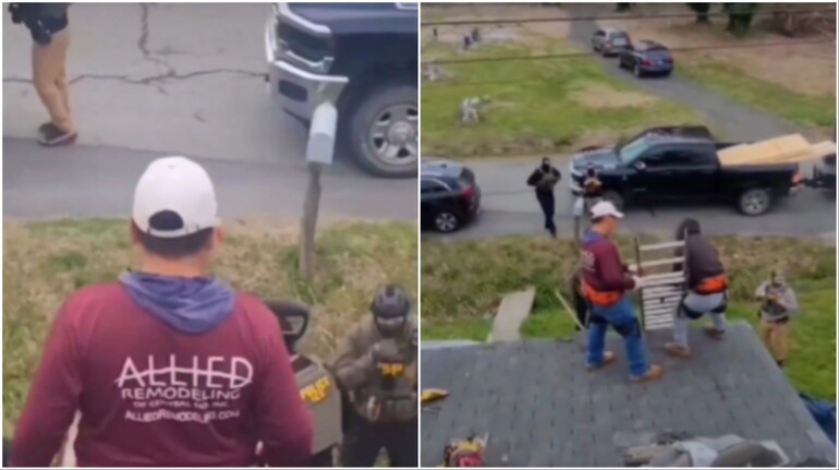 'Being threatened': US woman accused of calling ICE on roof repair ...