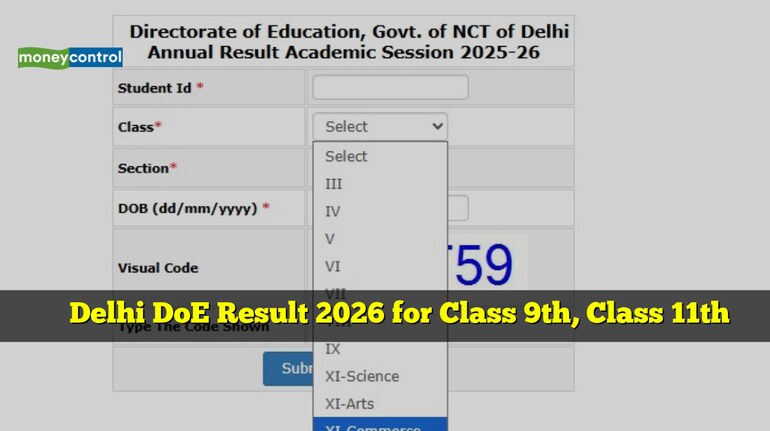 Delhi DoE Result 2026 for Class 9, Class 11 released @ edudel.nic.in ...
