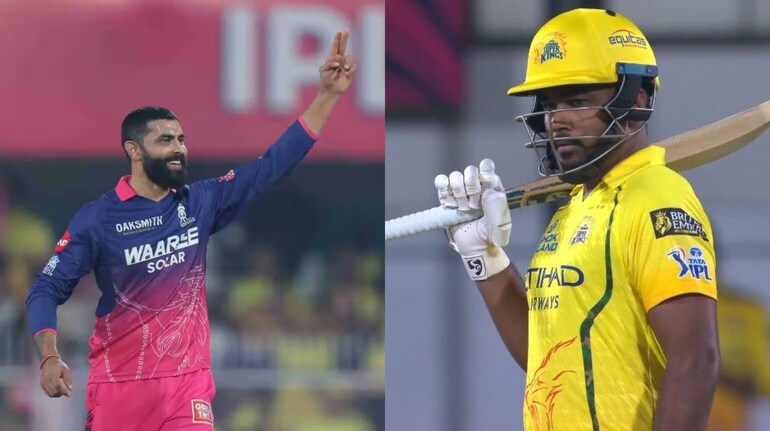 IPL 2026: Ravindra Jadeja gives Shivam Dube flashy send-off, Sanju ...