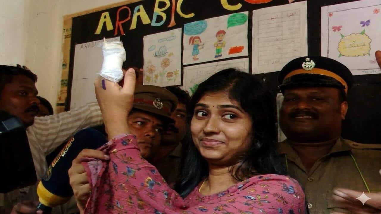 Kerala woman's bandaged finger sparks voting row, CEO intervention ends ...