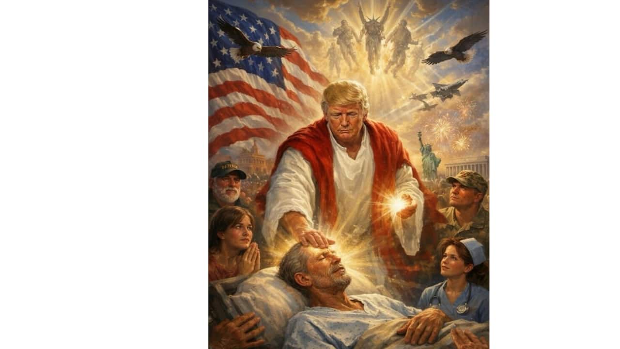 Donald Trump deletes AI image of himself as Jesus-like figure after ...