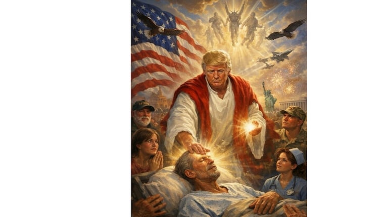 Donald Trump deletes AI image of himself as Jesus-like figure after ...