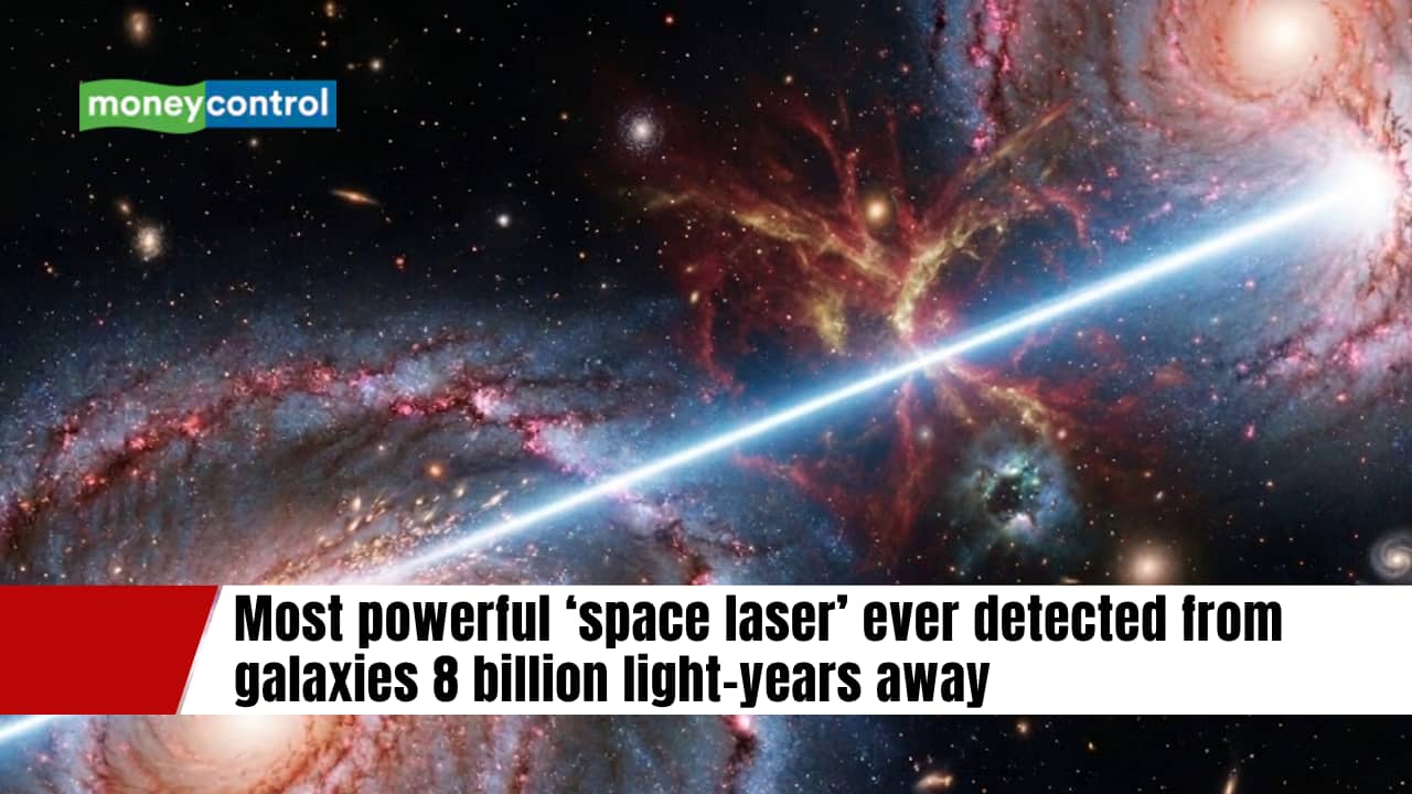 Most powerful ‘space laser’ ever detected from galaxies 8 billion light ...