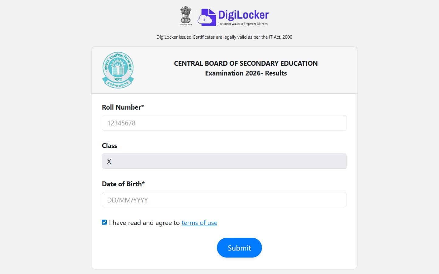 CBSE Class 10 Result 2026 declared @ cbseresults.nic.in, Kendriya ...