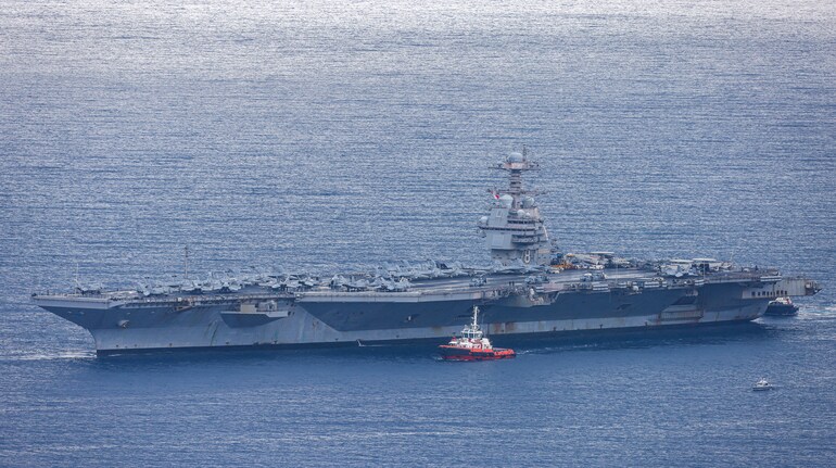 Third US carrier USS Gerald R. Ford returns to Middle East deployment ...
