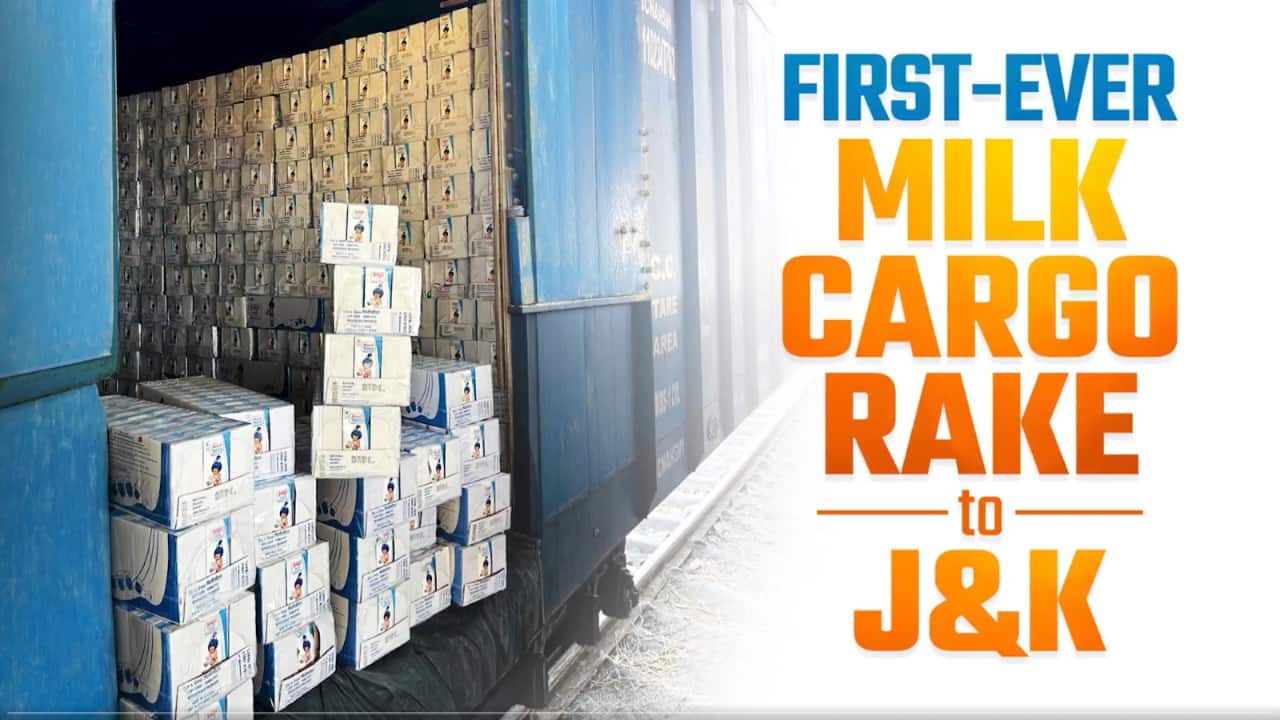 Historic first: Special Amul milk freight train reaches J&K from Gujarat