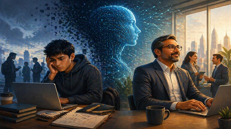 Why is Gen Z more worried about AI than seniors at workplace? Anthropic ...