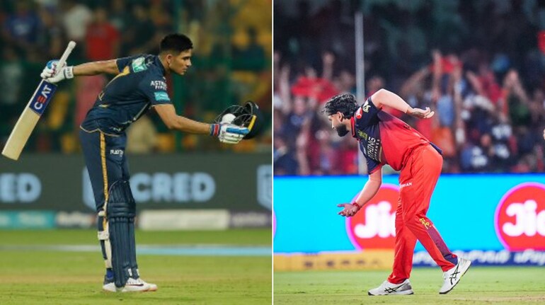 RCB vs GT: Suyash Sharma gives it back to Shubman Gill, copies ‘bow ...