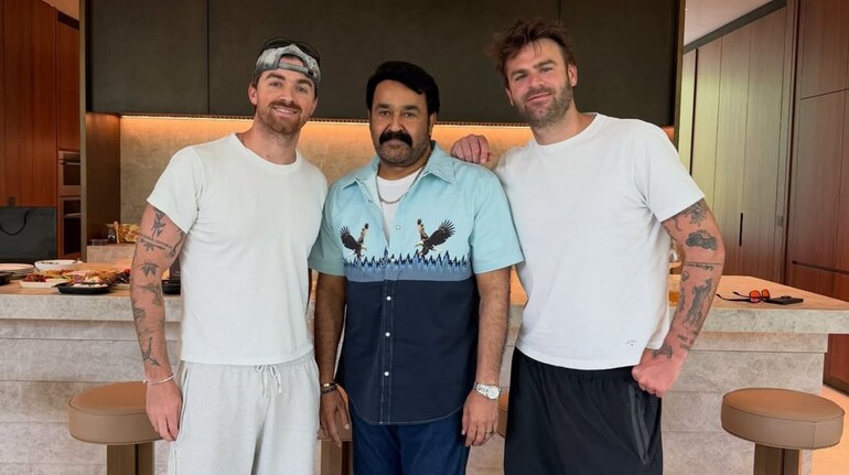 The Chainsmokers meet Malayalam actor Mohanlal in Dallas before live ...