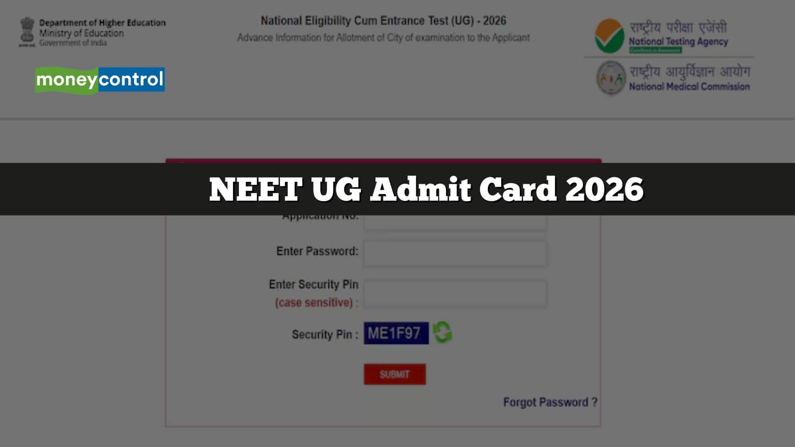 NEET Admit Card 2026 Date and Time Announced: NEET UG hall ticket OUT ...
