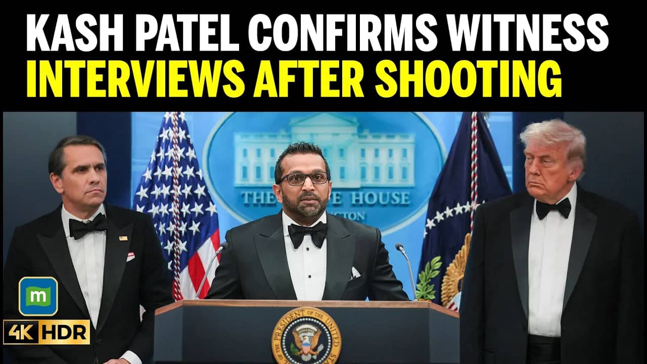 FBI Director Kash Patel Says Witness Interviews Underway After Shooting ...