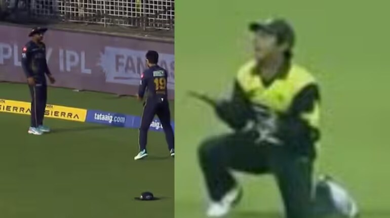 WATCH: Rashid Khan, Manav Suthar recreate iconic Pakistan fielding meme ...