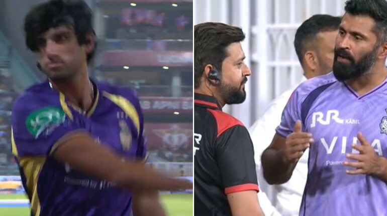 Angkrish Raghuvanshi, KKR coach lash at umpire for controversial ...