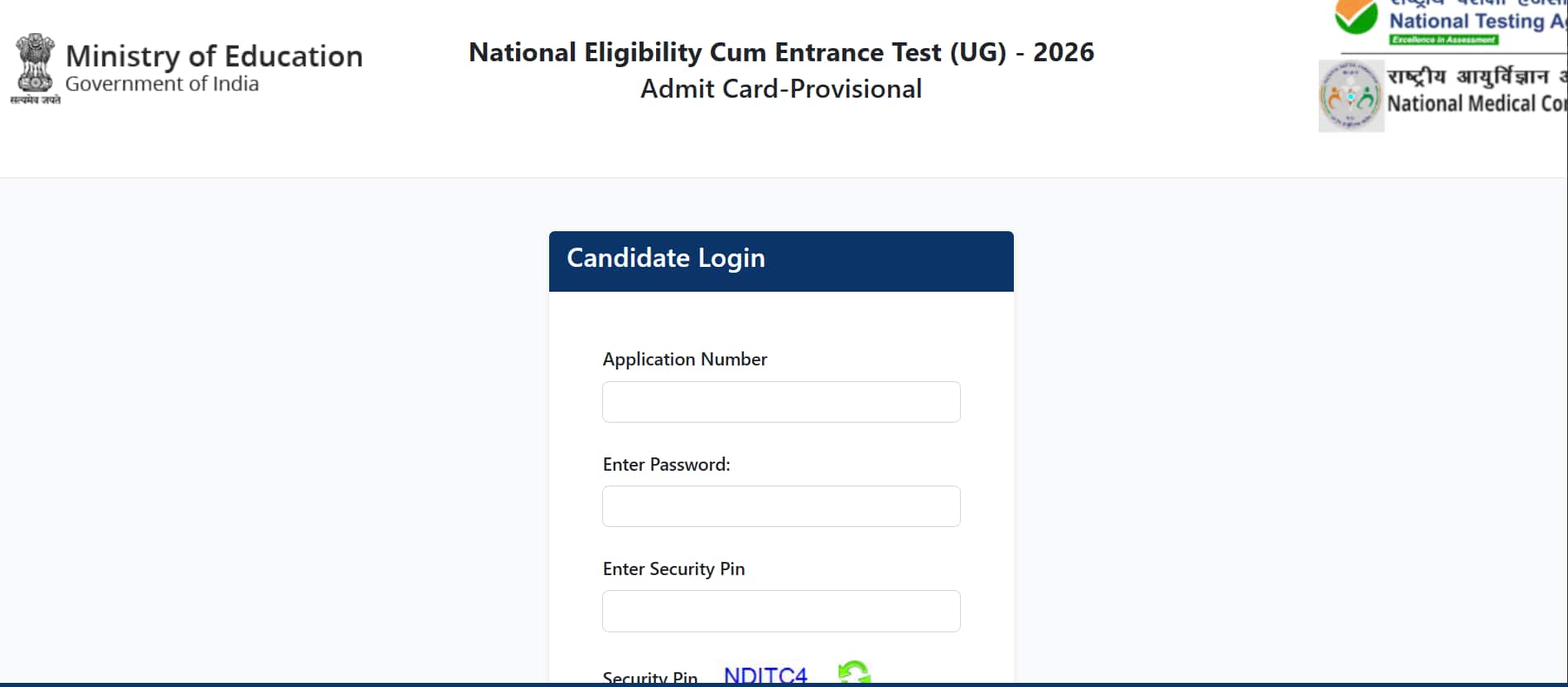NEET Admit Card 2026 released @ neet.nta.nic.in, direct link to ...